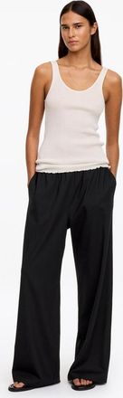 Arket Flanellhose Aus Wollmischung -Schwarz