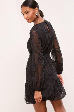 Lipsy Minikleid Lipsy Etui-Minikleid, Ausbrennermuster, Kurzgr&ouml;&szlig;e (1-tlg)