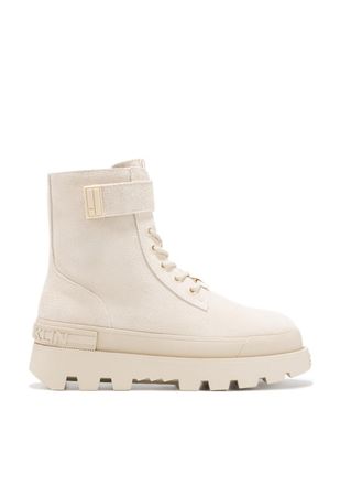 D.Franklin Damenstiefel Mittelh&ouml;he All Track Riemen Beige - Damenstiefel - Freizeitmode - Gr&ouml;&szlig;e (39) - Modell all track