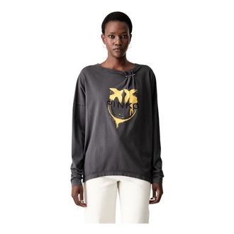 Pinko Longsleeve - - Tops - Damen - Grau - S