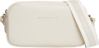 Tommy Hilfiger Damen Th Essential Camera Bag Aw0aw18370 Crossover, BEIGE (Soft Cream)