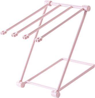 Dioche K&uuml;chentuch-Trocknungs-Geschirrtuch-W&auml;schest&auml;nder - 4-Armiger, Klappbarer Vertikaler Handtuchst&auml;nder f&uuml;r die K&uuml;che - Langlebige und Platzsparende Handt