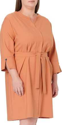 s.Oliver Black Label Damen jurk Kleid, Orange, 40 EU