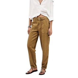 BA&SH Cali Pantalon Carrot - Femme - Pantalons - Brun - Taille: 38 FR