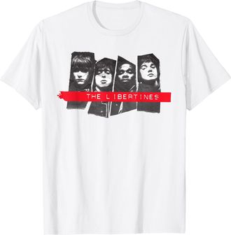 The Libertines RIP Photo On White T-Shirt