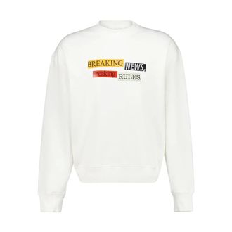 Palm Angels Herren, Sweatshirts & Hoodies, Wei&szlig;, SGr&ouml;&szlig;e