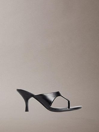 Calvin Klein Elisa - Sandalen Mit Kitten-heel-absatz Aus Leder - Triple Black - Damen - EU 40