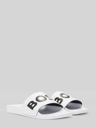 HUGO BOSS Badeschuhe mit Logo Print