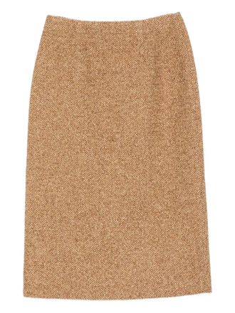 Ermanno Scervino minijupe à chevrons - Tons neutres