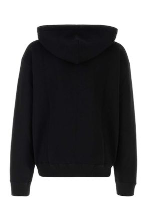 Jil Sander Mens Black Cotton Sweatshirt 001 Exterior: Felpe Sweater