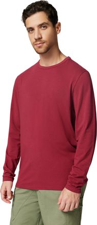 Calvin Klein L/S Crew Neck 24E Langarm T-Shirts, Herren, Rot (Rumba), M