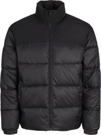 Jack & Jones Plus Size Herren JJMOON Stand Collar Puffer PLS Pufferjacke, Black, 3XL