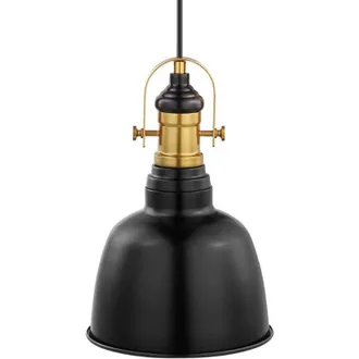 Eglo Suspension Vintage Gilwell &Oslash; 18,5 cm dimmable, bruni noir