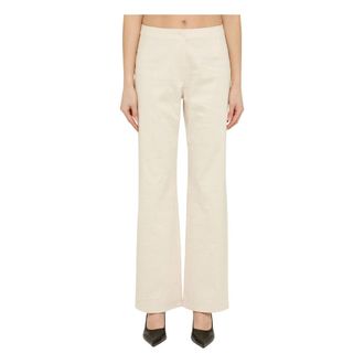 Our Legacy Femme, Pantalons, Beige, Taille: 36 FR Pantalon coupe droite