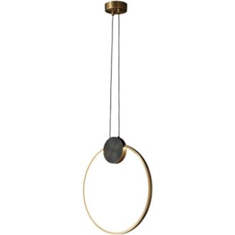 Eye Eye 40 - moderne LED-H&auml;ngelampe in Schwarz und Gold, 40 cm