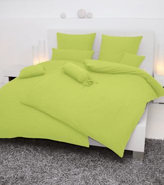 Janine Design Mako-Soft-Seersucker Bettwäsche Piano Apfel Kopfkissenbezug einzeln 80x80 cm