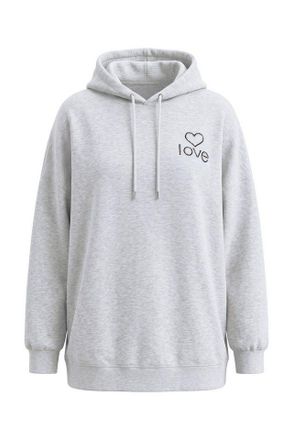 STUDIO UNTOLD Sweatshirt Hoodie Oversize Shape Perlen Heart Love