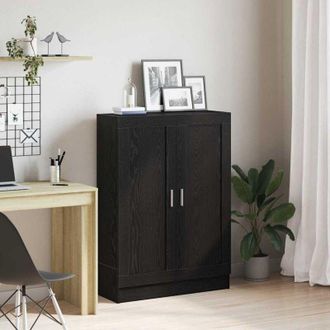 vidaXL Meuble de Biblioth&egrave;que Ch&ecirc;ne noir 82.5 x 30.5 x 115 cm Vidaxl