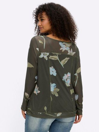 Sheego T-Shirt Langarm-Shirt Langarm