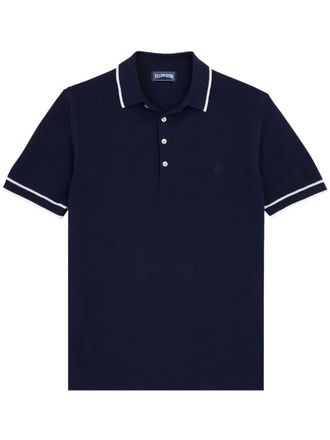 Vilebrequin Poloshirt mit Logo-Stickerei - Blau