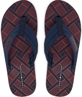 Tommy Hilfiger Zehentrenner Flag Patch Beach FM0FM06004 Dunkelblau