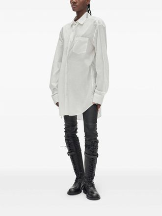 Ann Demeulemeester Asymmetric Cotton Shirt - White