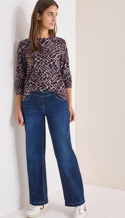 Cecil Langarmshirt aus softem Materialmix