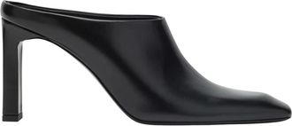 Toteme Femme, Chaussures, Noir, Taille: 40 EU Mules Bar Box en cuir