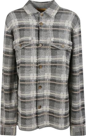Guest In Residence Chemise de travail &agrave; carreaux - Femme - Blouses et Chemises - Gris - Taille: 36 FR