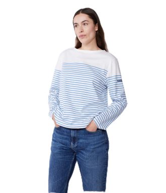 Petit Bateau Damen A0CS6 Matrose, Weiß/Blau, M