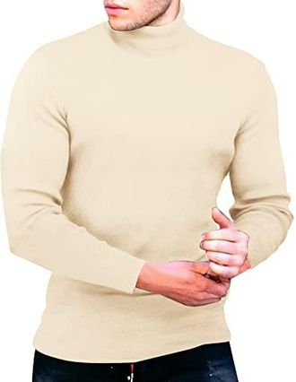 Generic T-shirt dentraînement léger à manches longues pour homme - Séchage rapide - Respirant - Évacuation de lhumidité, beige, XXL