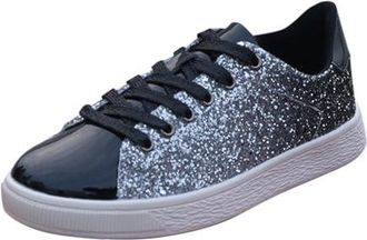 Generic Baskets &agrave; paillettes pour femme - Chaussures de sport plates - Respirantes - Chaussures de course &agrave; pied - Chaussures de jogging - Chaussures de march