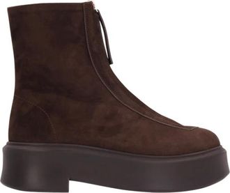 The Row Femme, Chaussures, Brun, Taille: 38 1/2 EU Zipped Boot I