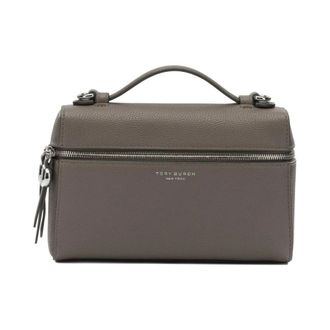 Tory Burch Femme, Sacs, Brun, Taille: ONE Size Leather Vanity Bag