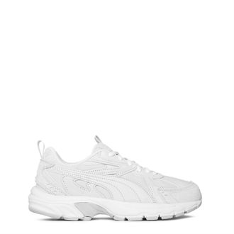 Puma Milenio Tech-Design Sneaker f&uuml;r Herren, Leder, niedrig geschnitten (Grau)