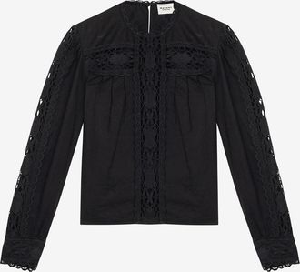 Isabel Marant Blouse Valmira - Femme - Noir - Taille 34 - Marant &Eacute;toile