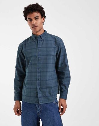 Levi's authentisches kariertes Hemd mit Knopfleiste in Blau