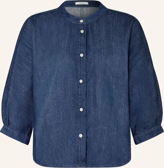 OPUS Jeansbluse Fayani Mit 3/4-Arm blau