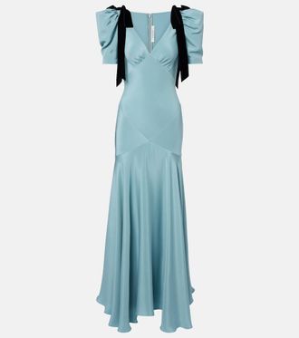 Rodarte Maxikleid aus Seidensatin