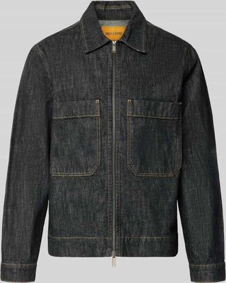 Only & Sons Jeansjacke mit Zweiwege Rei&szlig;verschluss