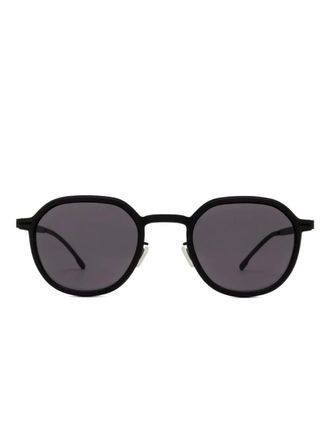 Mykita Sonnenbrille mit rundem Gestell - Schwarz
