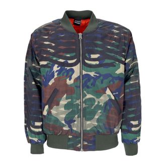 PROPAGANDA Camo Bomberjacke mit gerippten Details - - Jackets - Herren - Mehrfarbig - S