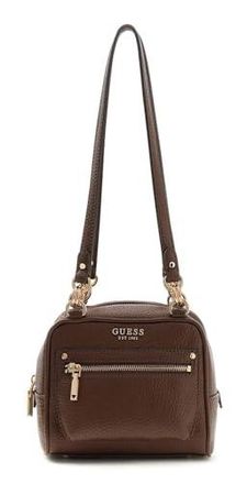 Guess sac &agrave; &eacute;paule Marsha Box Shoulder Bag Espresso brun