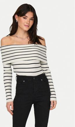 Jacqueline de Yong Bluse Liva 15336133 Écru Slim Fit