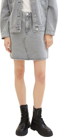 Tom Tailor Tom Tailor Denim Damen Mini Jeansrock, 10219 - Used Mid Stone Grey Denim, M