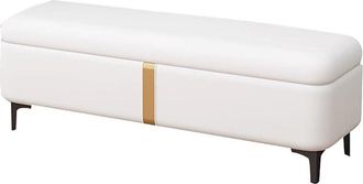 Generic Sitzbank Polsterbank Mit Stauraum Aufbewahrungsbox F&uuml;r Schlafzimmer Hocker Struktur Aus Holz Leder Aus Sitzfl&auml;che Zum Geeignet F&uuml;r Eine Vielzahl Von A