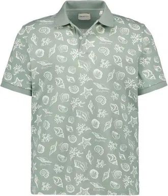 GANT Herren Polo-Shirt gr&uuml;n Baumwoll-Piqu&eacute;