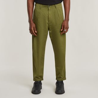G-Star Pleated Chino Relaxed Tapered - Gr&uuml;n - Herren