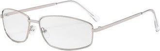 Generic Lunettes De Soleil En Métal For Femmes, Monture Petite, Idéales For La Conduite, Les Vacances Plein Air(Silver)