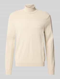 HUGO BOSS Regular Fit Rollkragenpullover aus Woll-Mix